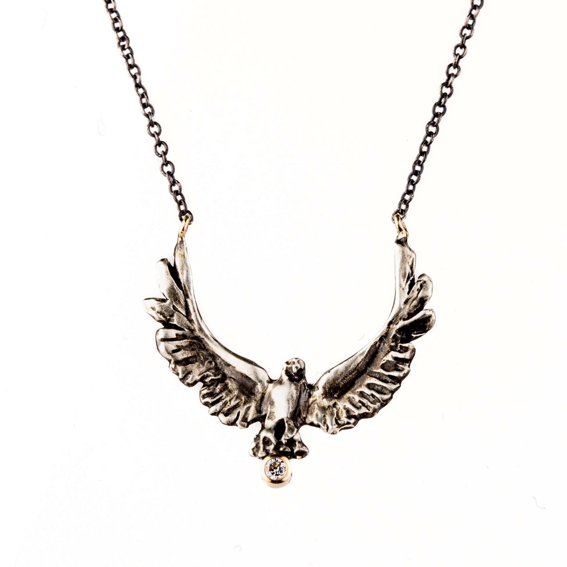 Upward Eagle With Diamond Accent – Silverado Saratoga